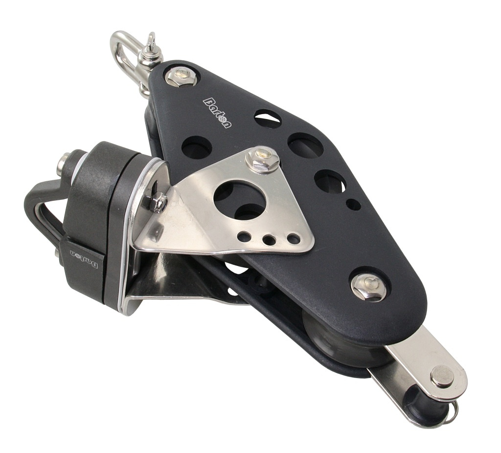 Blok skrzypcowy BARTON przesuwny 70/44 mm, lina 12 mm, kołek, wspornik ...