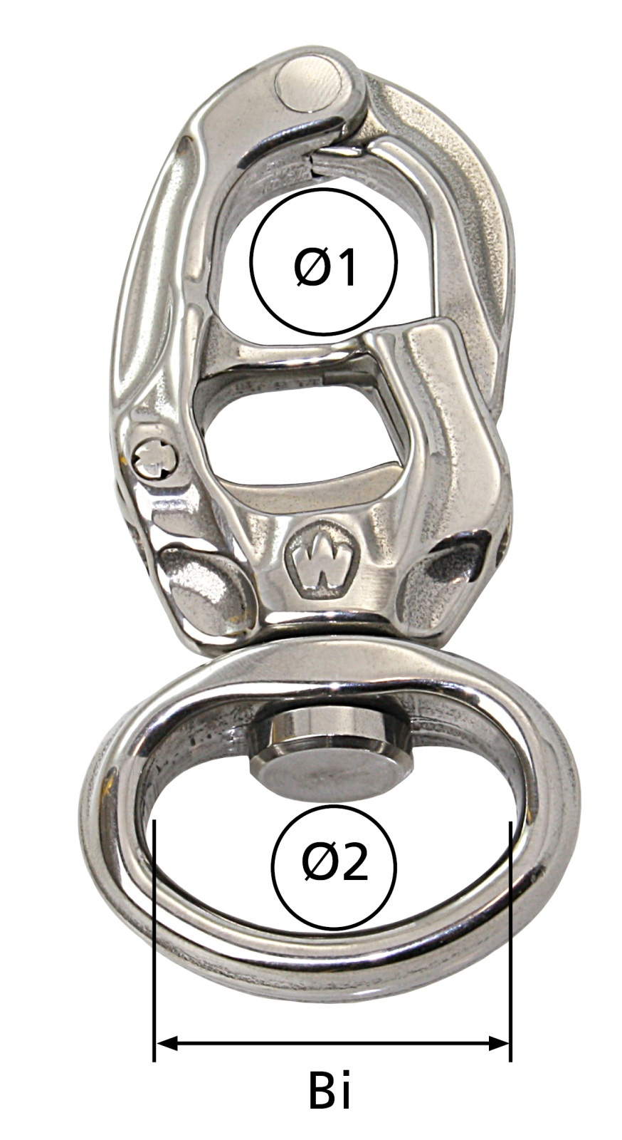 Spust szekli zatrzaskowej WICHARD z uchem obrotowym szeroki C3 102mm SB ...